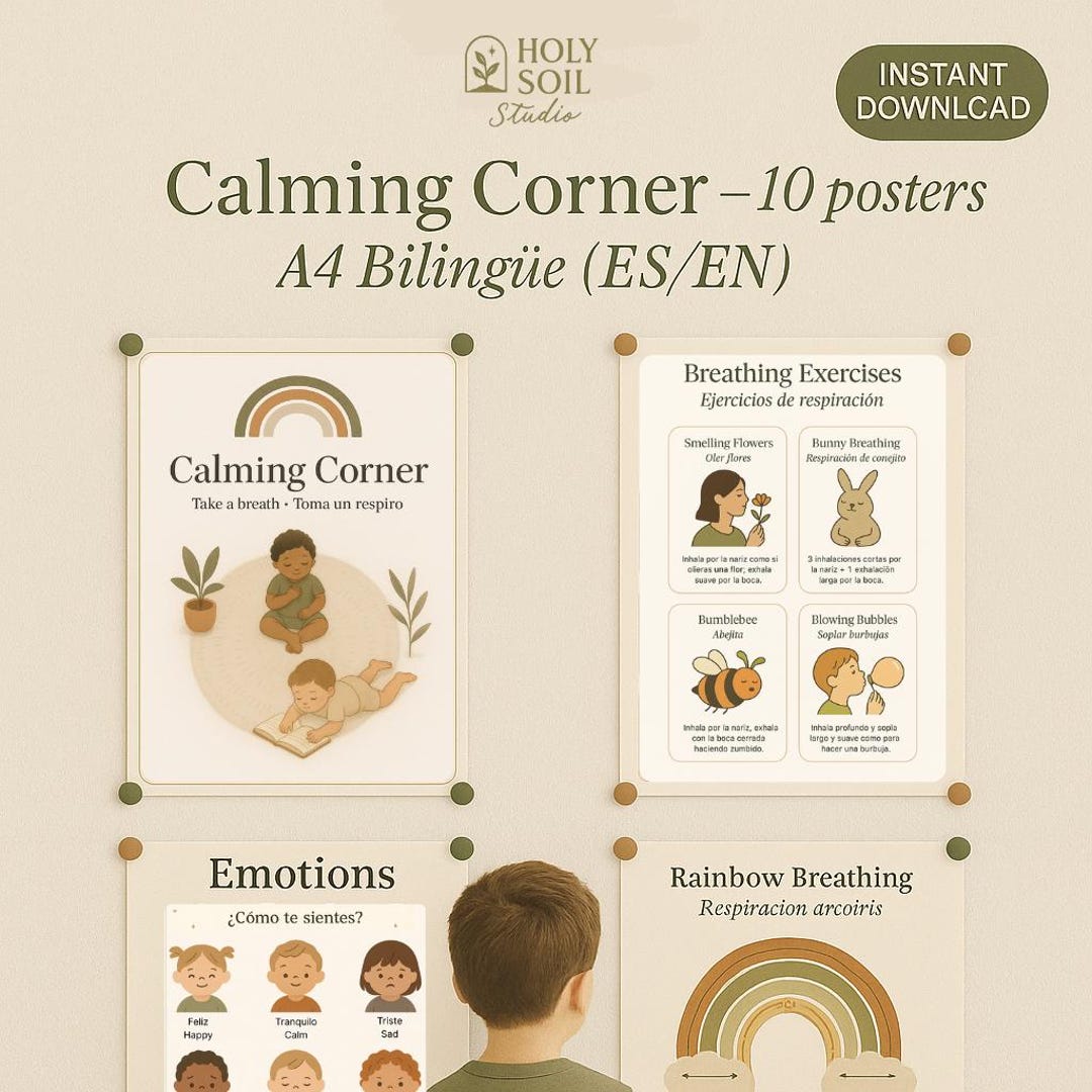 Spanish English Feelings Chart • Emociones Poster Printable, Bilingual ...