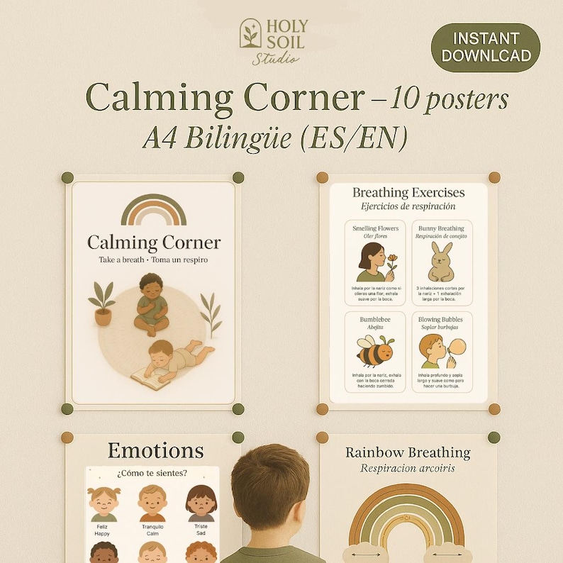 Spanish English Feelings Chart • Emociones Poster Printable, Bilingual ...
