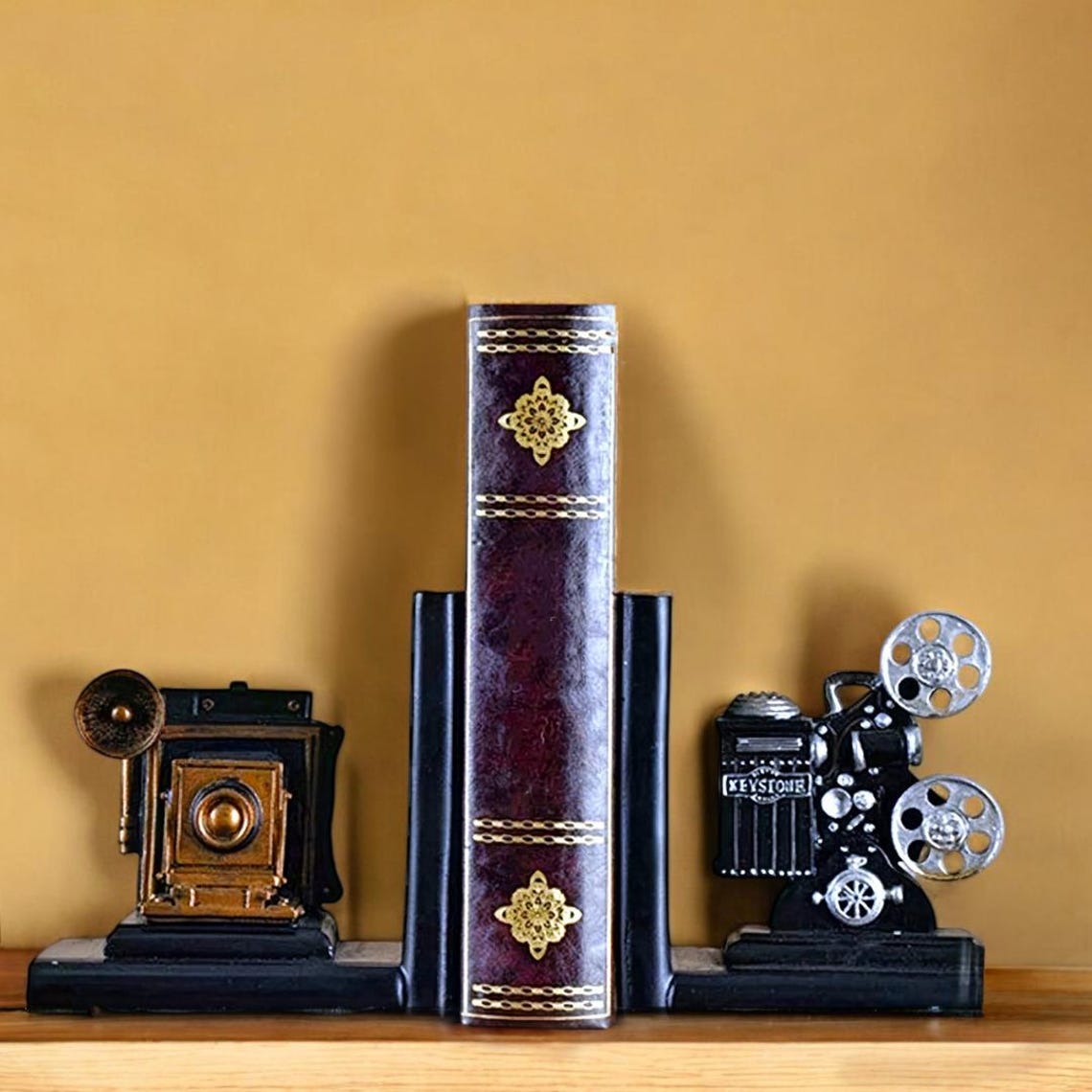 Vintage Movie Camera Bookends for Retro Home Décor and Film Lovers - Etsy