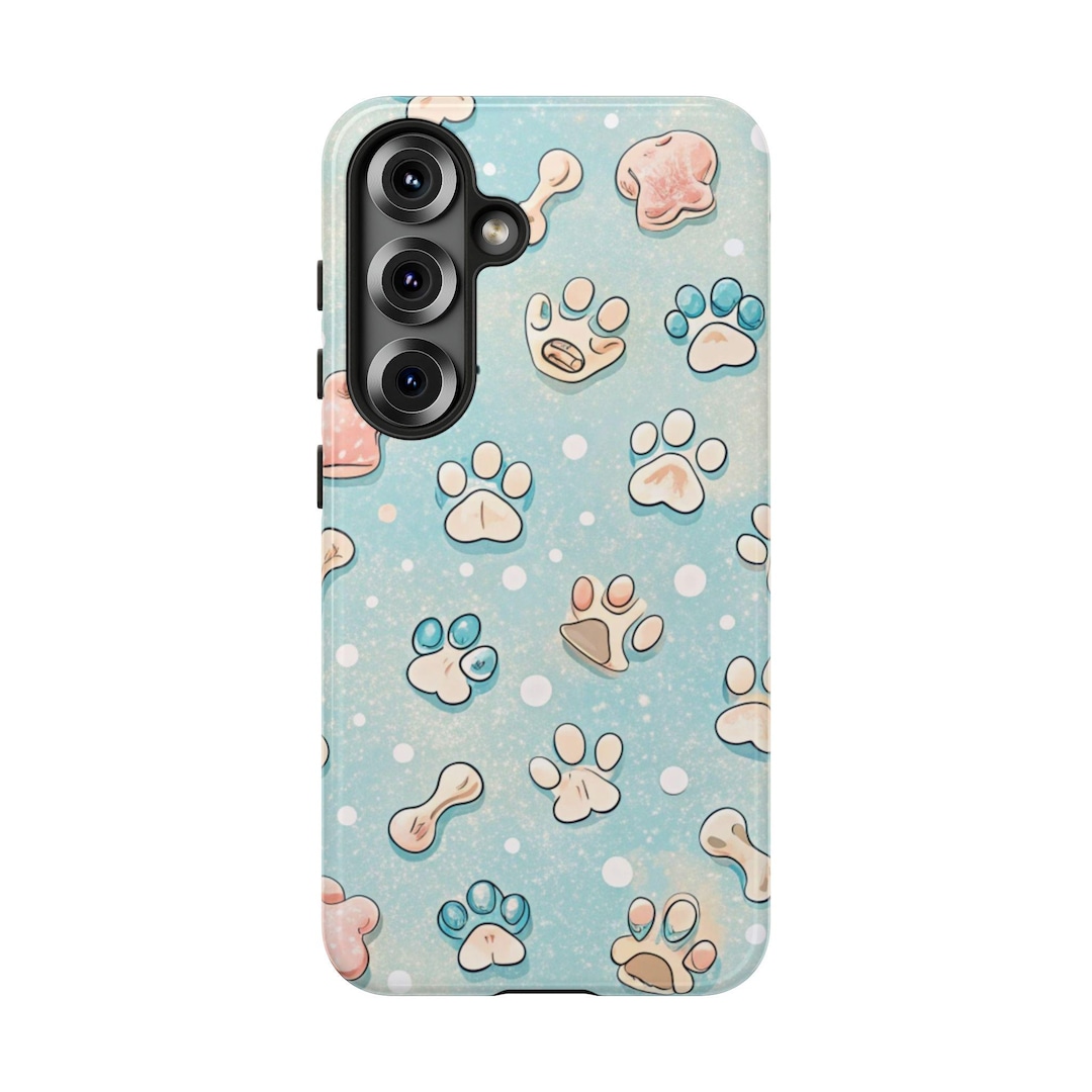 Pastel Paw Print Phone Case | Pet Lover Protective iPhone Cover - Etsy