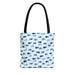 Blue Fish Tote Bag | Coastal Watercolor Pattern + Matching Phone Case ...