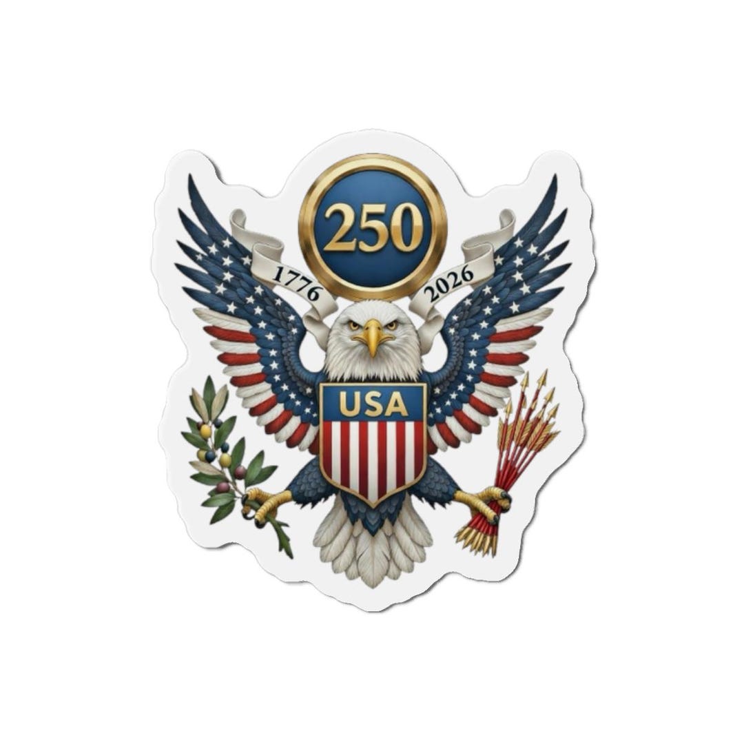 250th Anniversary Eagle Shield Die-cut Magnet | USA Semiquincentennial ...