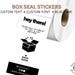 Box Seal Stickers Packaging Stickers Packaging Labels Custom Packaging ...