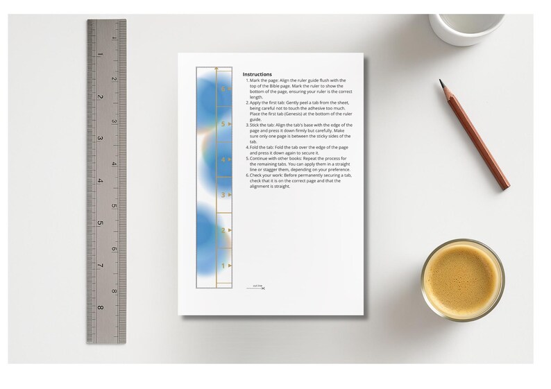 Bible Tab Printable Placement Guide (digital File Only)suitable for ...
