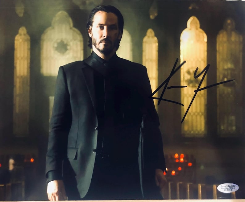 Keanu Reeves “john Wick” Signed Photo With COA - Etsy