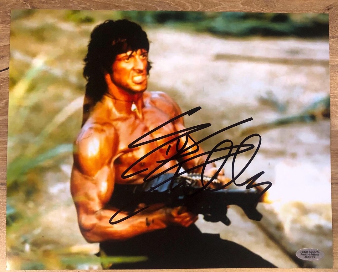 Sylvester Stallone Signed Rambo Photo With COA - Etsy