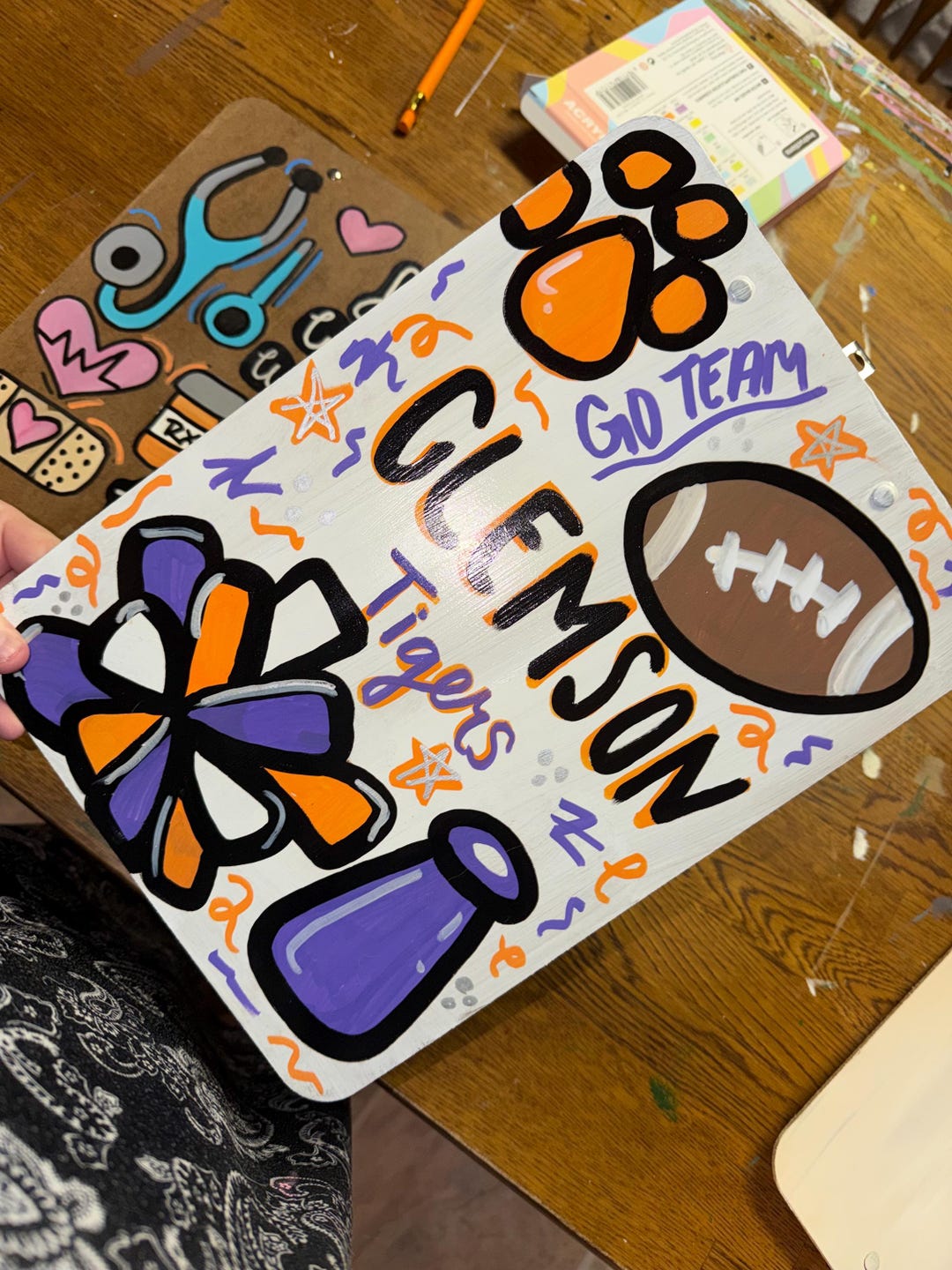 Personalized Hand Painted Clemson Clipboard - Etsy