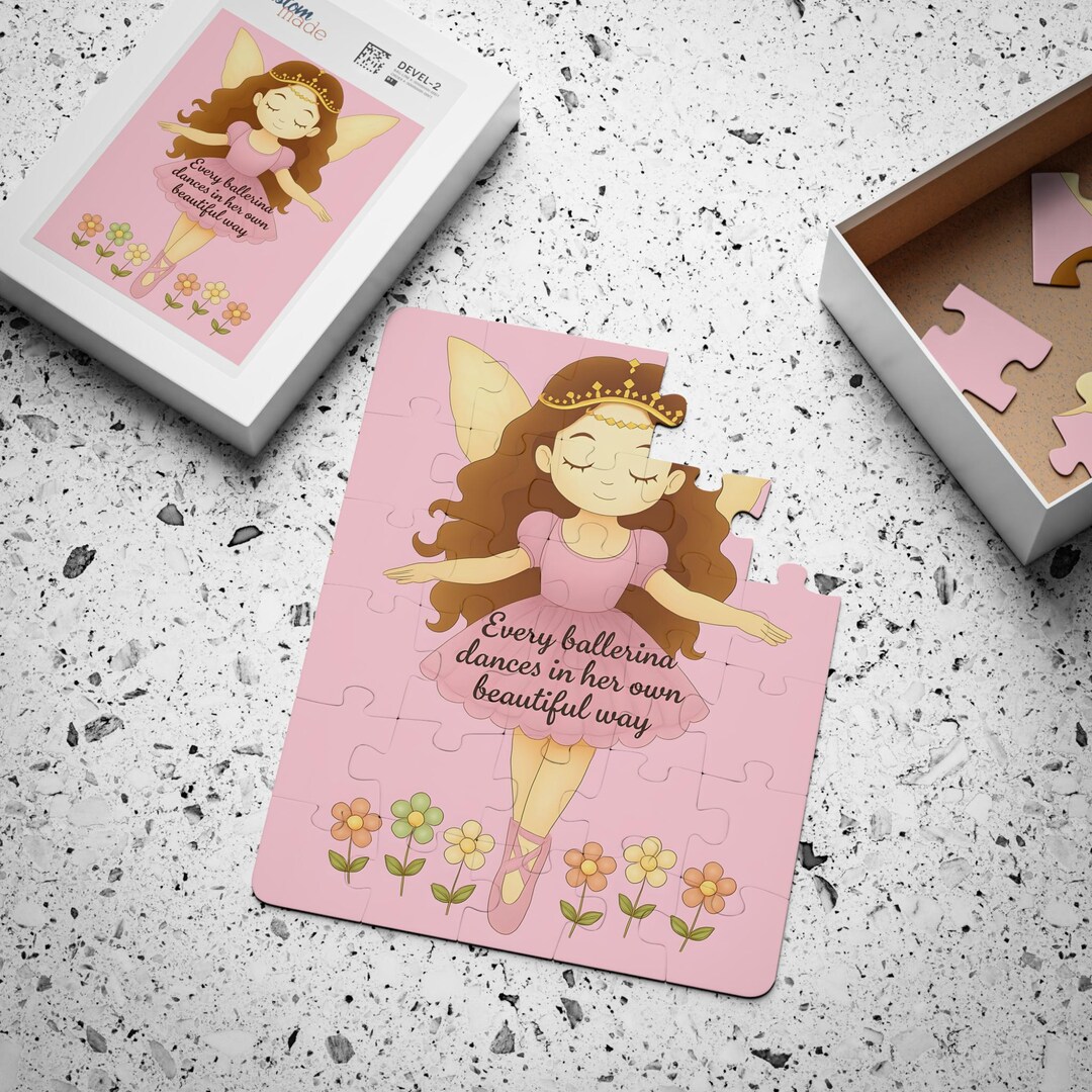 Ballerina Fairy Positive Affirmation Puzzle: Kids Jigsaw Emotional ...