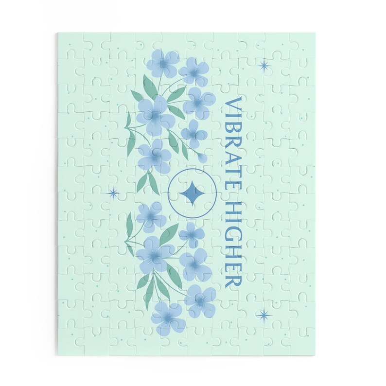 Positive Affirmation Puzzle: Floral Jigsaw, Interactive Family Play ...
