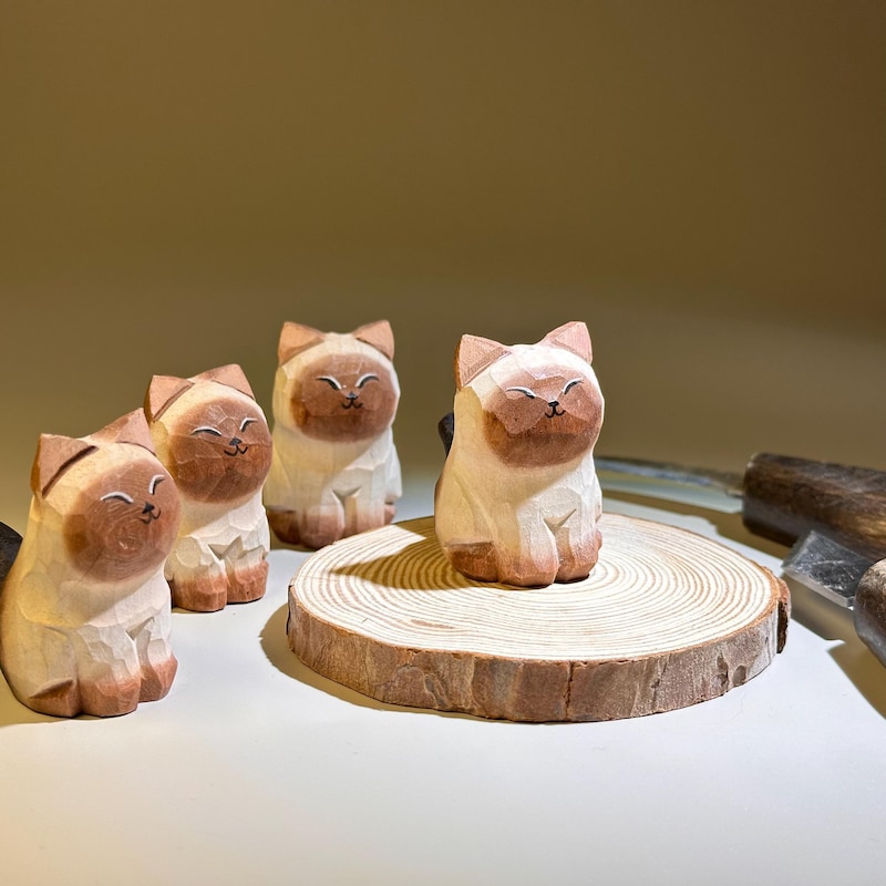 Siamese Cats Sculptures - Etsy