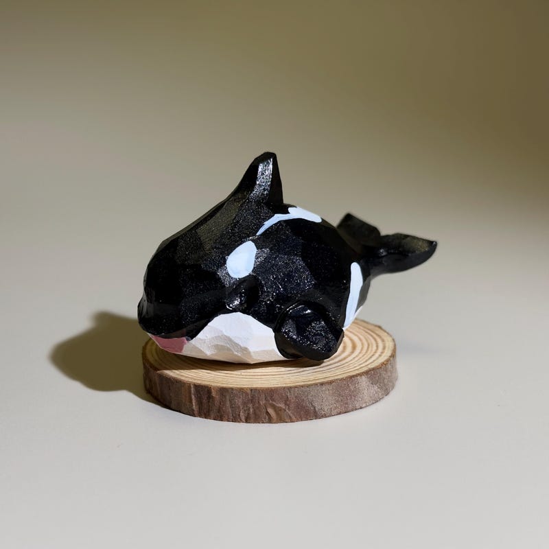 Orca Wood Carving - Etsy