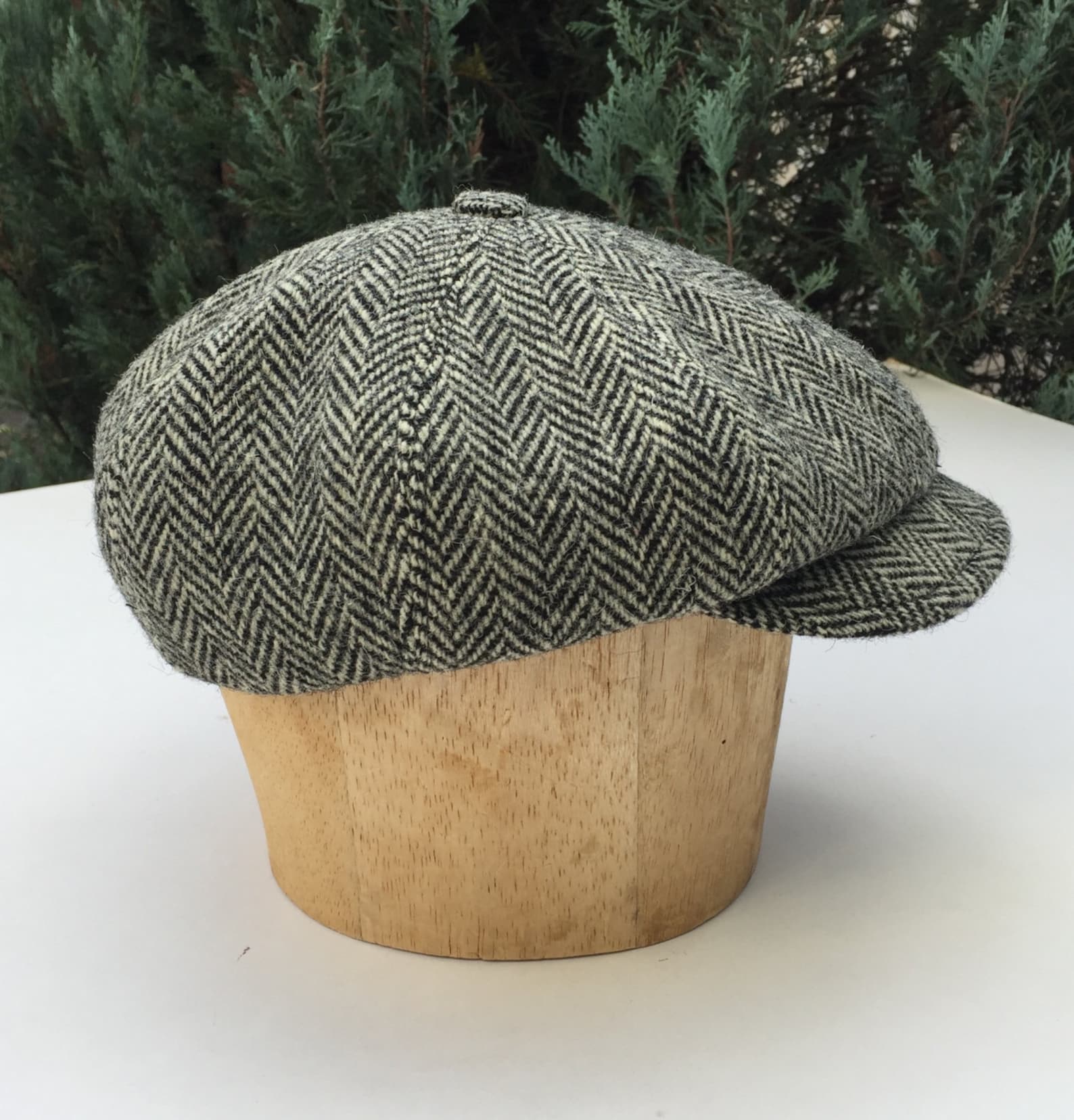 Classic Bakerboy Paperboy Newsboy Cap Hat Retro Vintage Harris Tweed ...