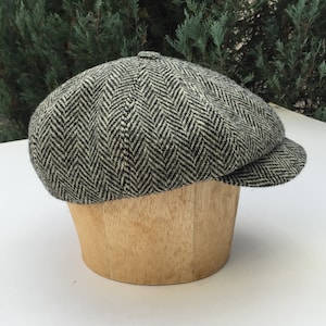 Classic Bakerboy Paperboy Newsboy Cap Hat Retro Vintage Harris Tweed ...