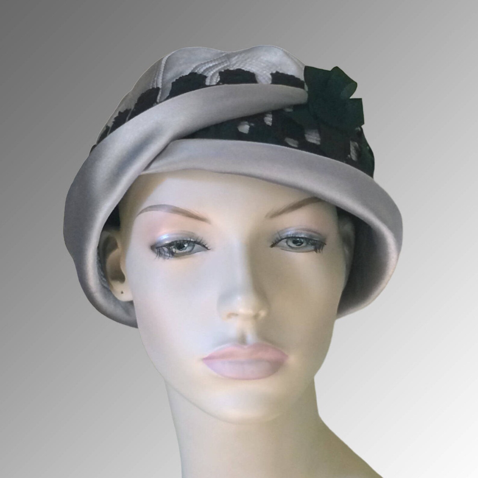 Paper Moon Movie Replica Retro Cloche Any Color or Oyster Grey Silk ...