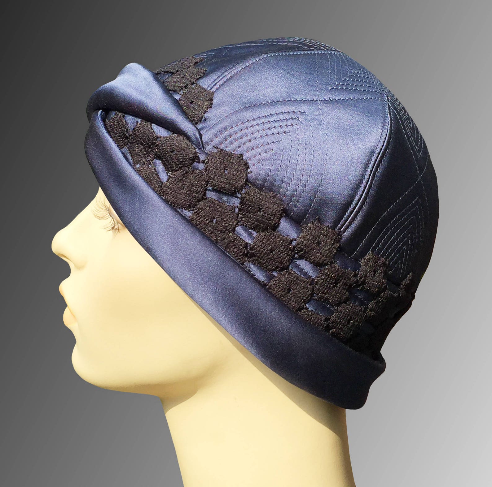 Paper Moon Movie Replica Retro Cloche Any Color or Oyster Grey Silk ...