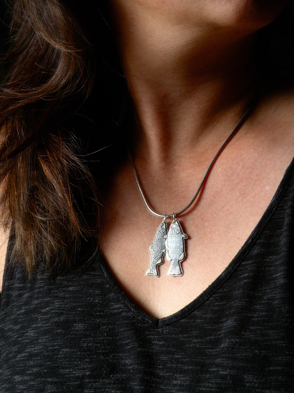 Sterling Silver Fish Totems - Summer Days - Etsy