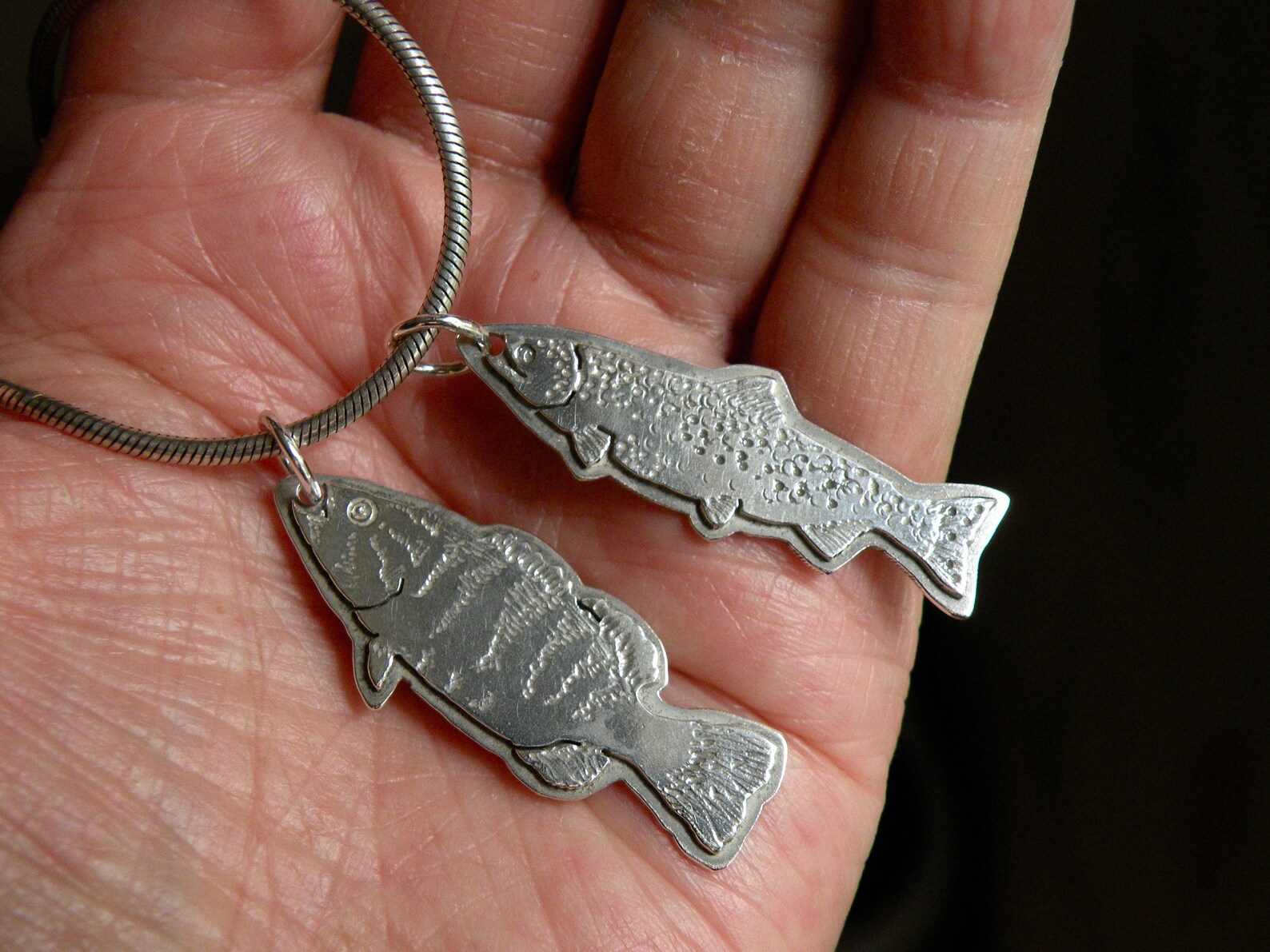 Sterling Silver Fish Totems - Summer Days - Etsy