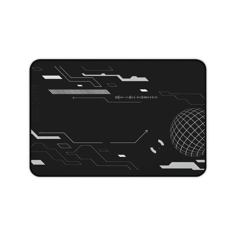 Cyberpunk Gaming Mouse Pad: Futuristic Tech Desk Mat - Etsy