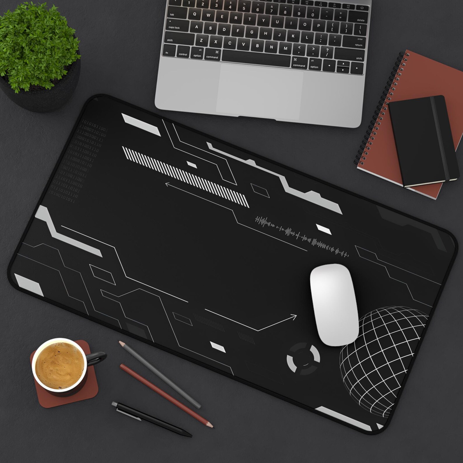 Cyberpunk Gaming Mouse Pad: Futuristic Tech Desk Mat - Etsy