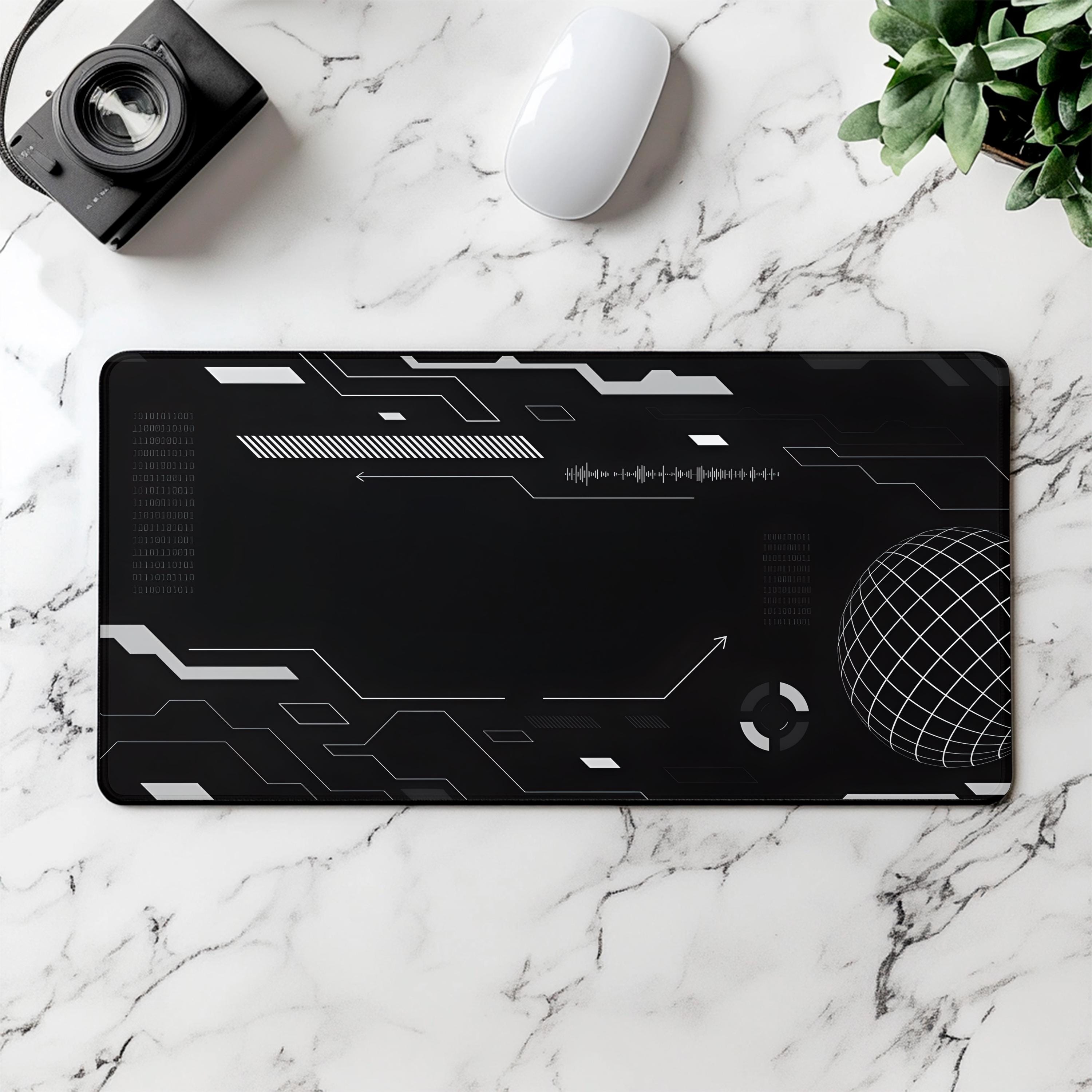 Cyberpunk Gaming Mouse Pad: Futuristic Tech Desk Mat - Etsy