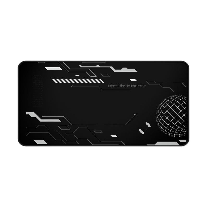 Cyberpunk Gaming Mouse Pad: Futuristic Tech Desk Mat - Etsy