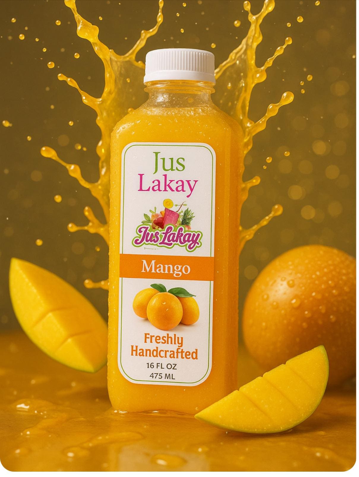 Jus Lakay Mango Juice, Sweet Tropical Flavor - Etsy