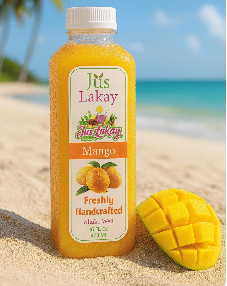 Jus Lakay Mango Juice, Sweet Tropical Flavor - Etsy