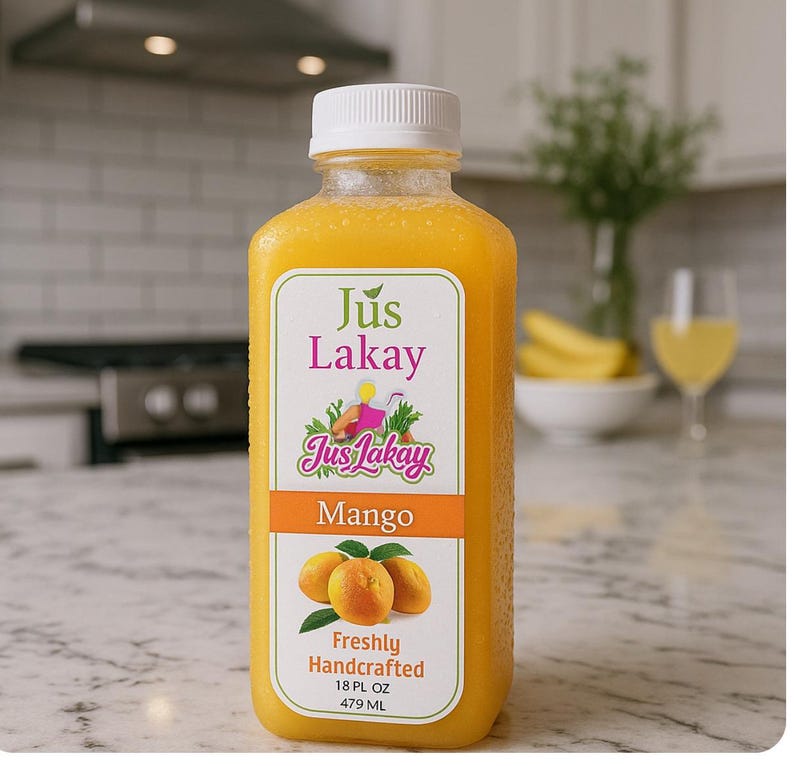 Jus Lakay Mango Juice, Sweet Tropical Flavor - Etsy