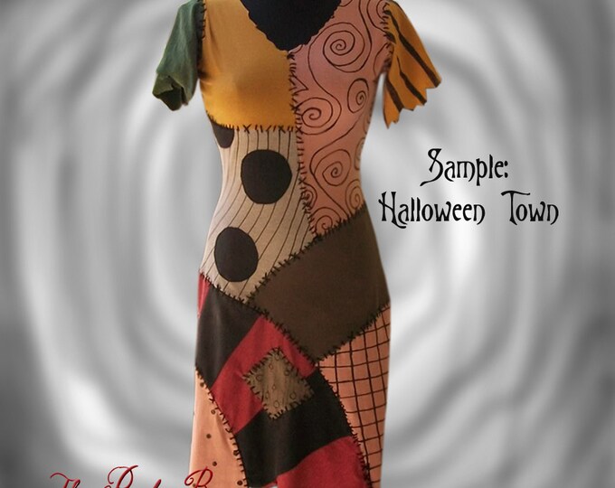Sally Costume Nightmare Before Christmas Handmade Patchwork Dress ...
