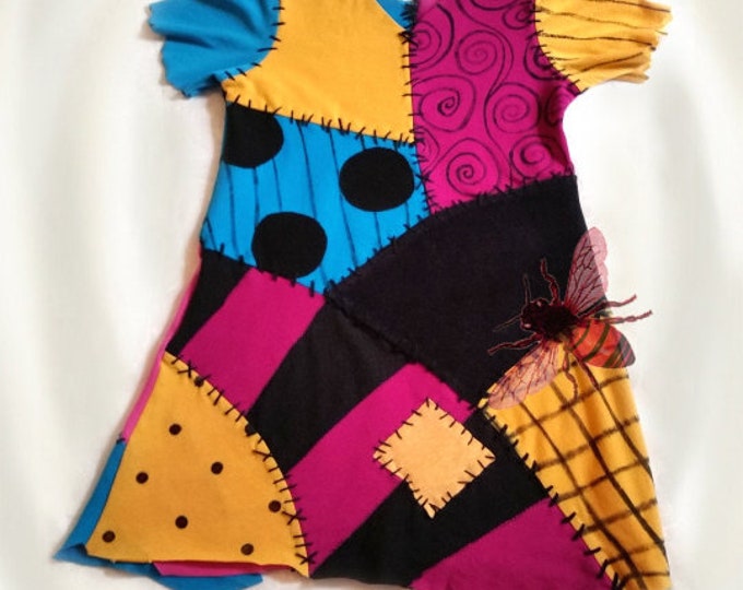 Rag Doll Sally Patchwork Dress Nightmare Before Christmas Costume Hand ...