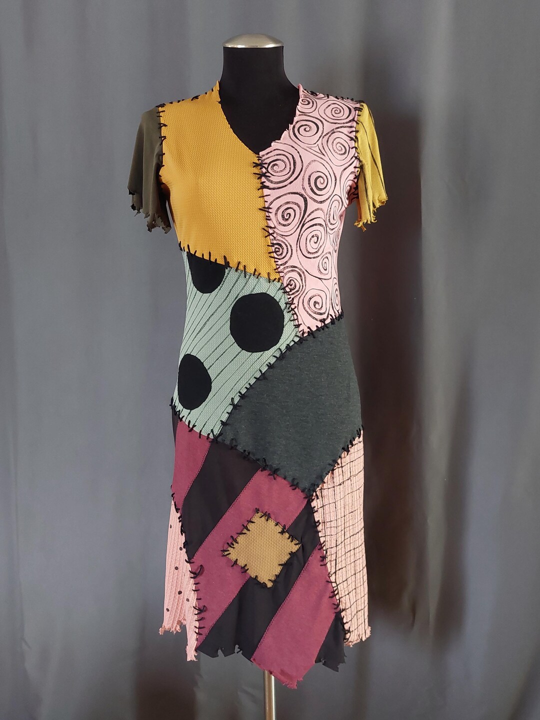 Sally Skellington Dress: Nightmare Before Christmas Patchwork Rag Doll ...