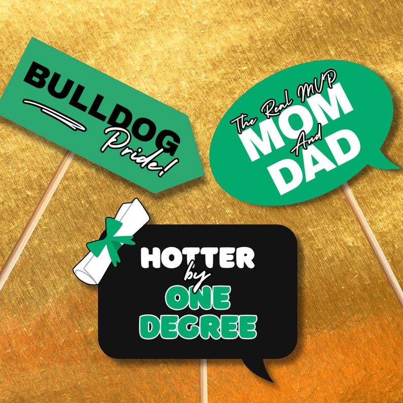 2026 Graduation Photo Booth Props: Editable Template (digital Download ...