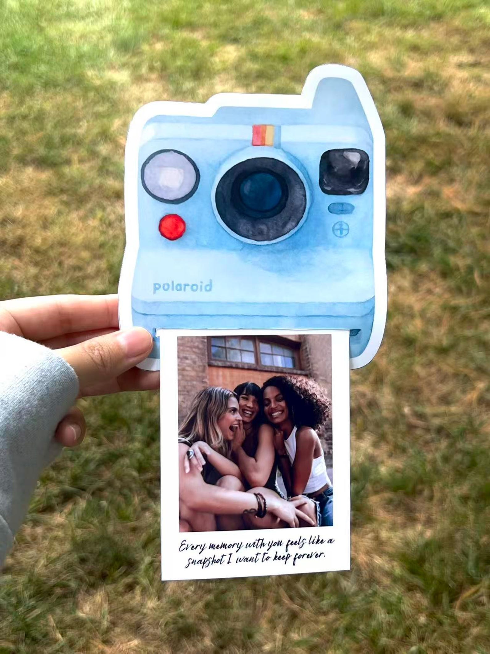 Polaroid Camera Card Template: DIY Printable Greeting (digital Download ...