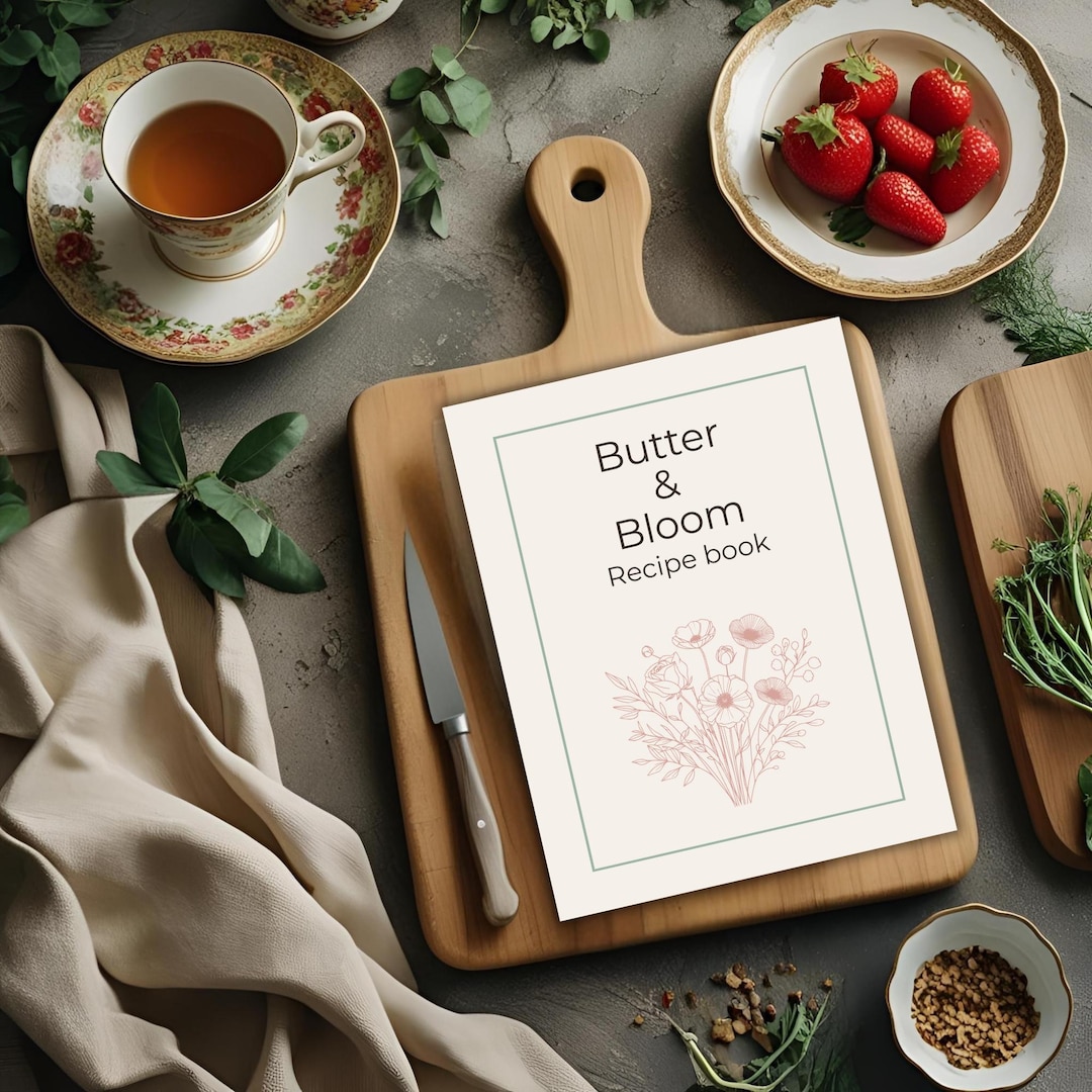 Vintage Floral Recipe Book: Printable DIY Cookbook (PDF Download) - Etsy