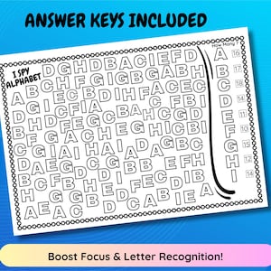 I Spy Alphabet | I Spy Game for Kids | Alphabet Coloring and Tracing ...