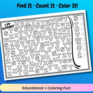 I Spy Alphabet | I Spy Game Alphabet – Fun Printable Worksheets for ...