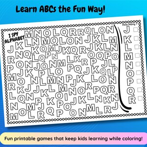 I Spy Alphabet | I Spy Game Alphabet – Fun Printable Worksheets for ...