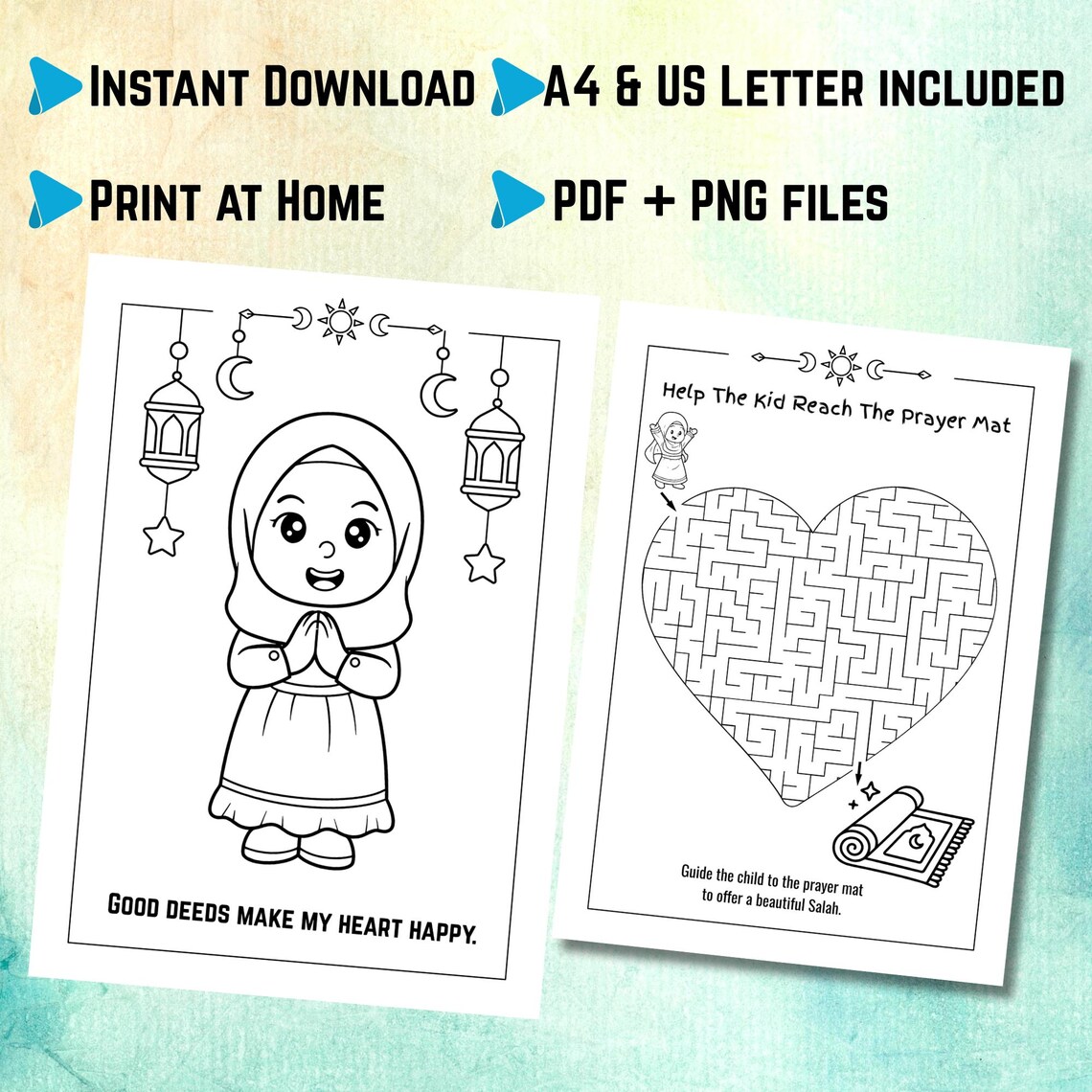 Ramadan Kids Activity Pack Printable Age 4–8 | Islamic Activity ...