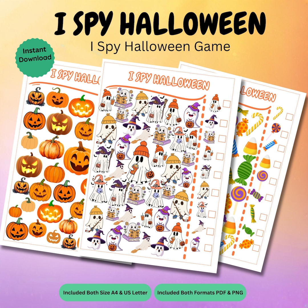 I Spy Halloween | I Spy Halloween Game for Kids | I-spy Halloween ...