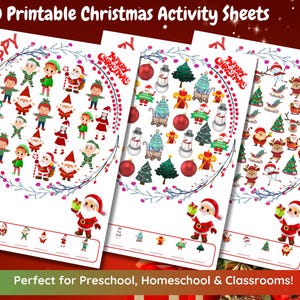 I Spy Christmas – Fun Holiday Learning Printable for Kids | 10 Pages I ...