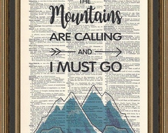 The mountains are calling | Etsy