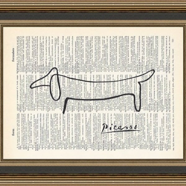 Dictionary Drawing - Etsy