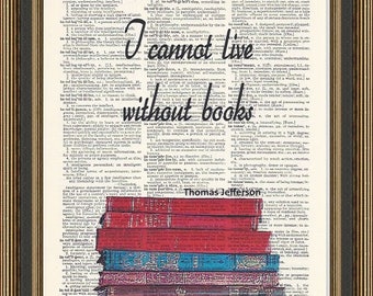 I Cannot Live Without Books - Etsy