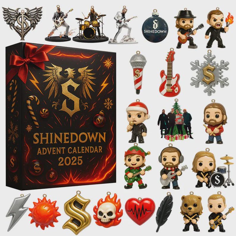 Shinedown Advent Calendar 2025 | Rock Band Christmas Box Set | 24 Band ...