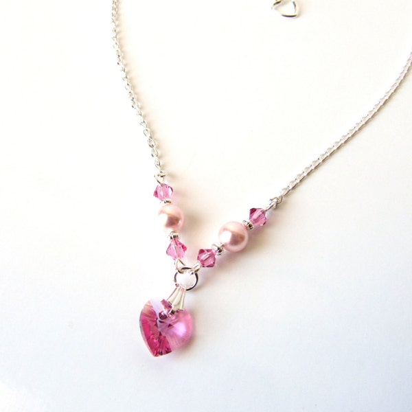 Girls Heart Necklace - Etsy