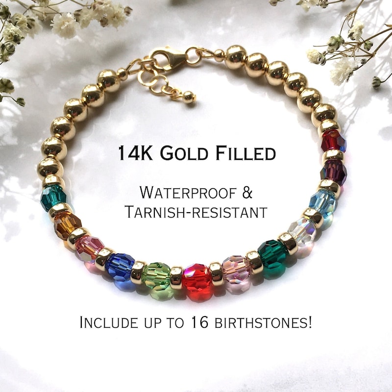 Birthstone Bracelet - Etsy