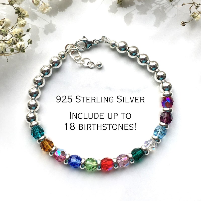 Birthstone Bracelet - Etsy