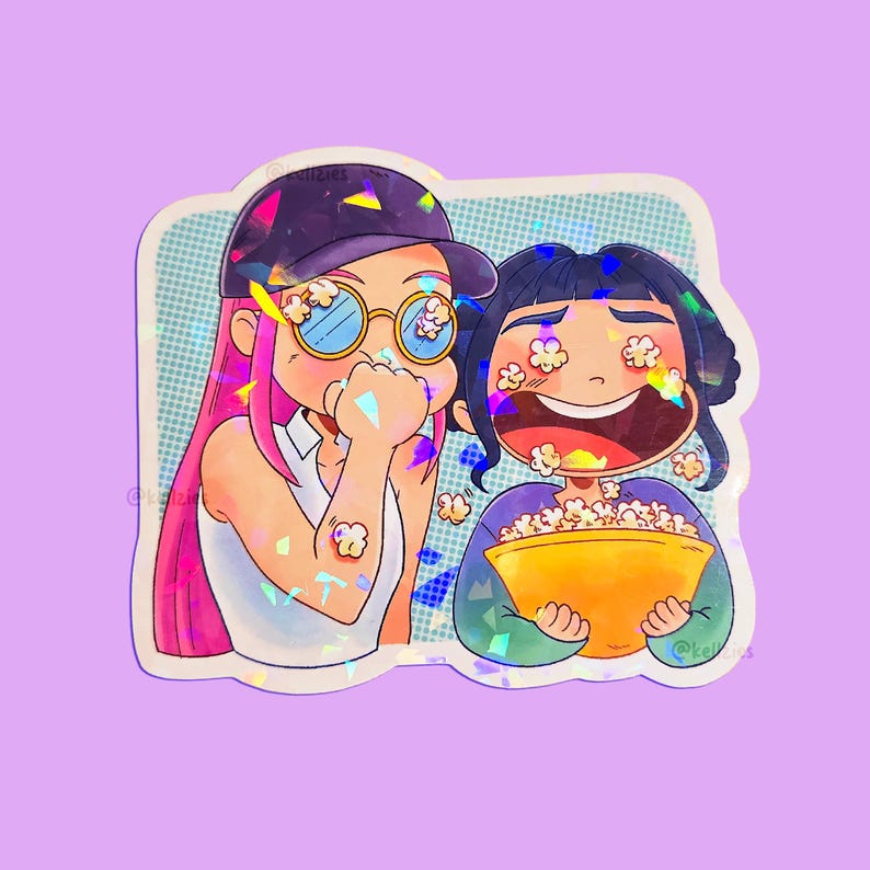 Zoey Corn Eyes Sticker | Kpop Demon Hunters Inspired Stickers - Etsy