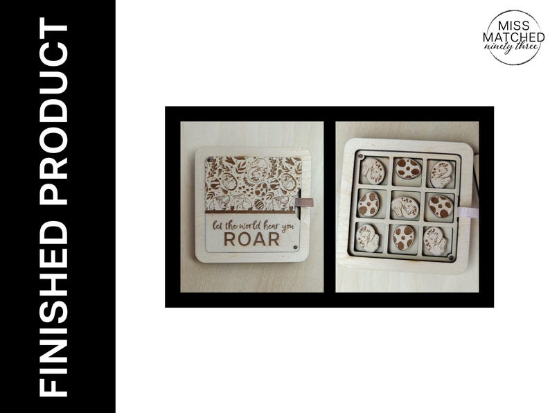 Baby Dino Tic Tac Toe Board Laser Cut Digital File - Etsy