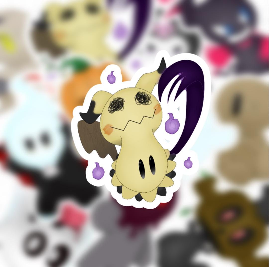 Mimikyu Sticker - Pokemon Series - Waterproof - Nintendo Inspired ...